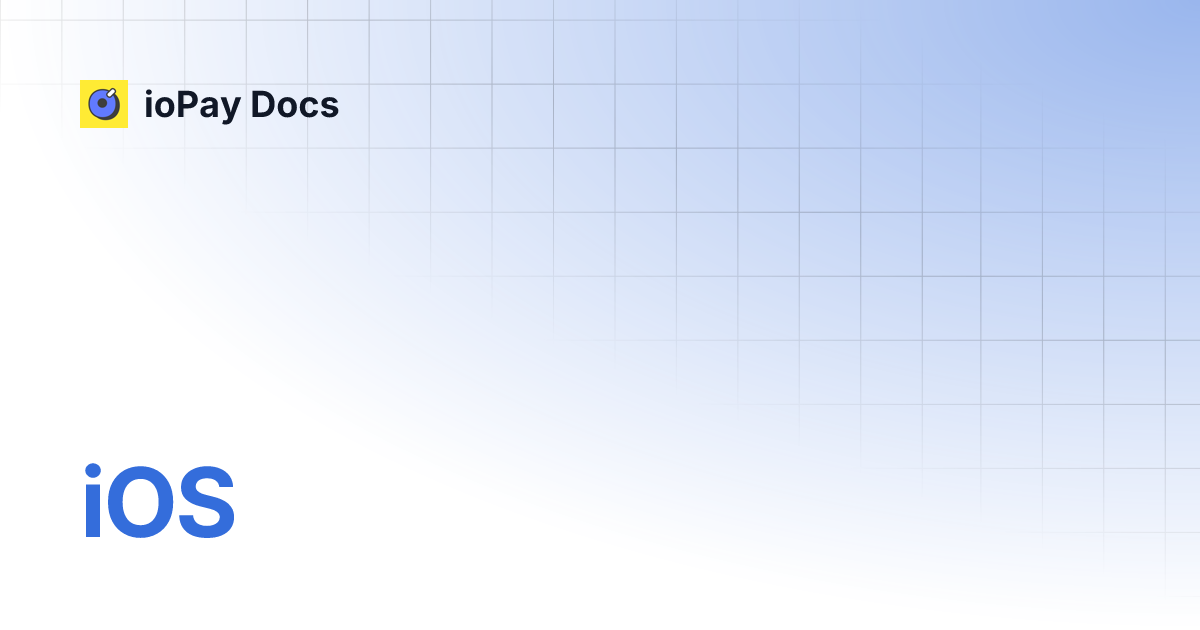 iOS | ioPay Docs
